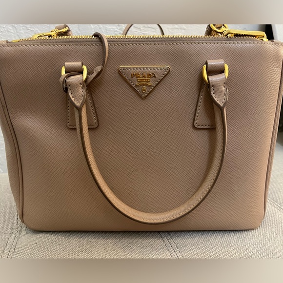 Prada | Bags | Prada Double Zip Stefano Tote Small Leather | Poshmark